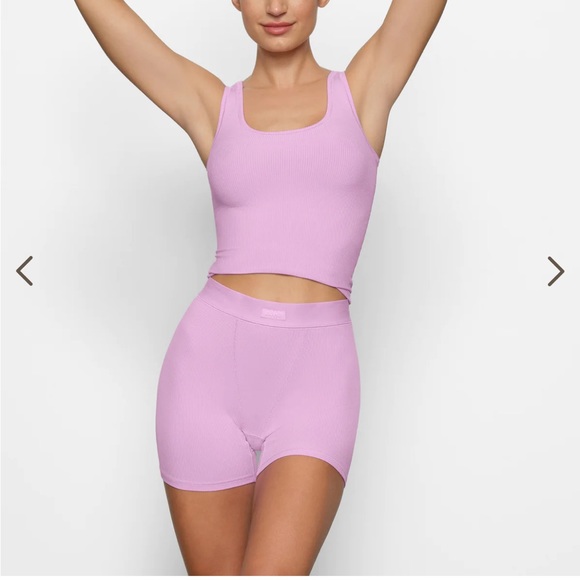SKIMS | Tops | Nwt Skims Petal Tank And Boxers Set | Poshmark